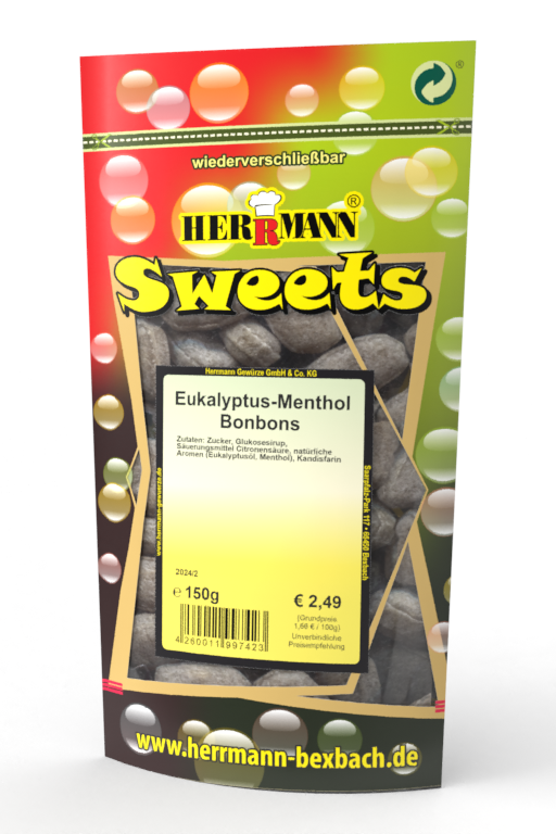 Eukalyptus-Menthol-Bonbons | Kräuter-Bonbons | Sonstiges | Herrmanngewuerze